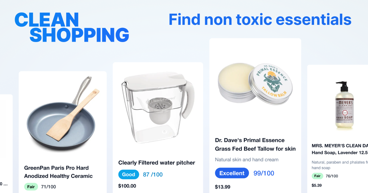 Clean Shopping — best quality non-toxic products